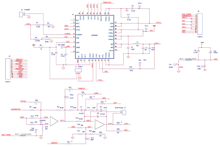 ADN8835CP-EVALZ，评估板中包含的ADN8835通过TEC控制器提供和控制双向电流 - 工程资源中心 - 电子技术论坛 - 广受欢迎的专业电子论坛!