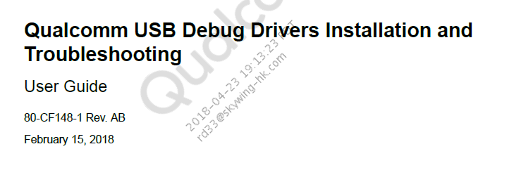 QUALCOMM QCC512x\QCC302x芯片WIN10系统USB DEBUG操作指南 - 大联大 - 电子技术论坛 - 广受欢迎的专业 ...