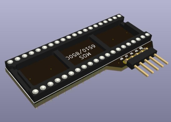 一个简单的MOS 6510/8500 CPU适配器 - PCB设计 - 电子技术论坛 - 广受欢迎的专业电子论坛!