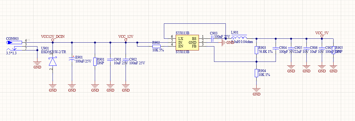 使用SY8113B DCDC降压型芯片，输出电压每隔15us就有两个衰减的波，请问各位大佬看一看什么问题？ - 电源技术论坛 - 电子技术论坛 ...